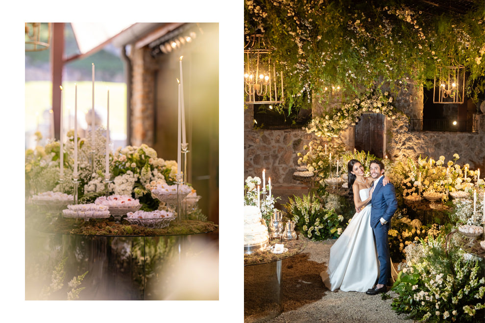 Casamento de frente para o lago no campo: Lilian + Walid